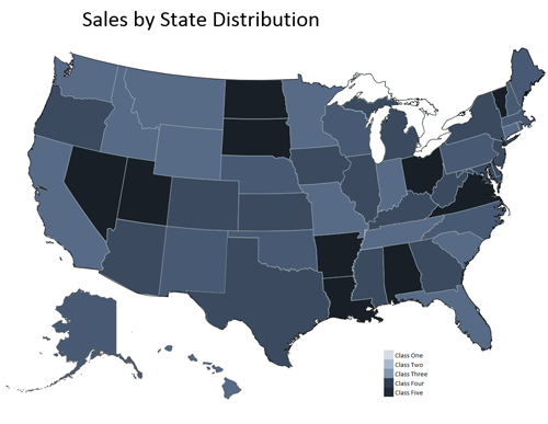 Visually Express Data with Excel in USA State Map - Gregory Brickner